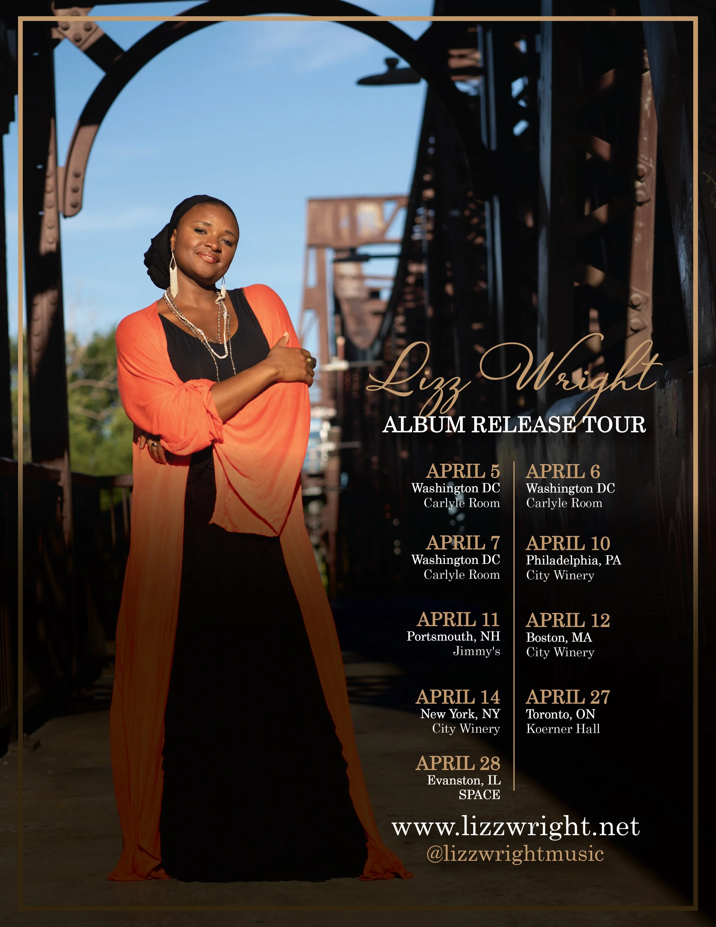 TOUR — Lizz Wright